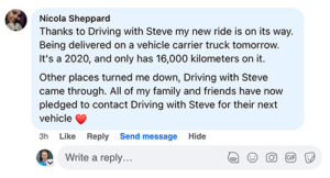 Thank You – Driving With Steve